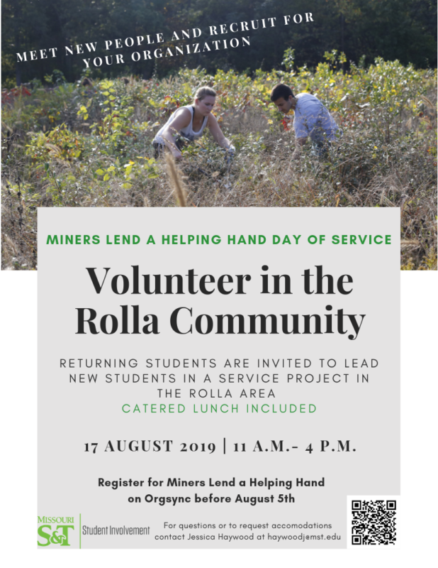 Missouri S&T – eConnection – Returning students needed as site leaders