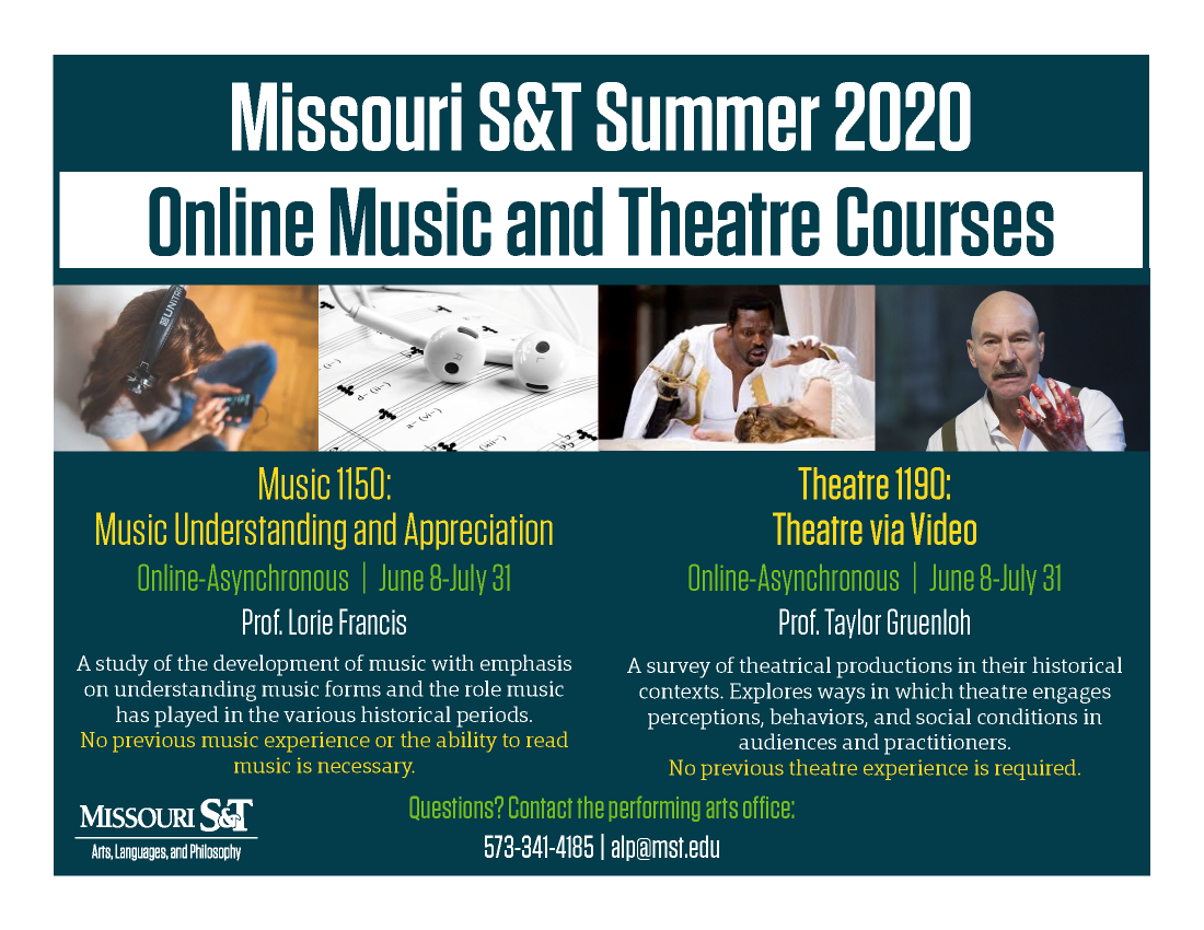 Missouri S&T – eConnection – Take an online performing arts course this ...