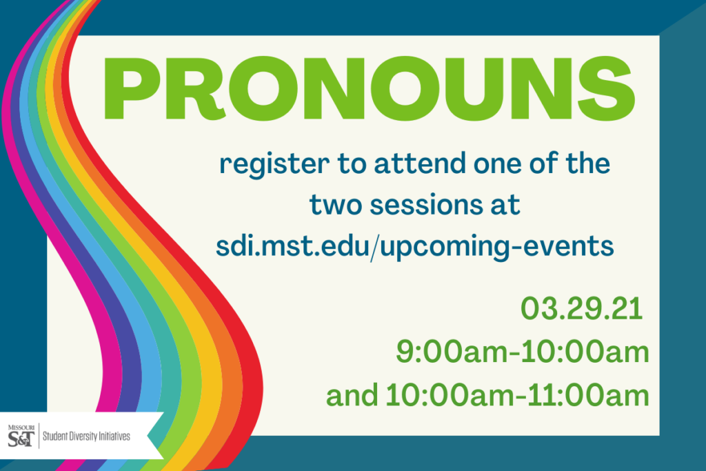 Missouri S&T – eConnection – Sign up for pronouns training