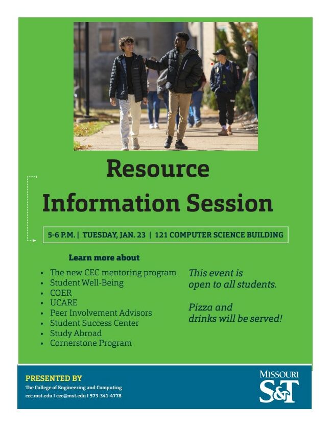 Missouri S&T – eConnection – Resource Information Session