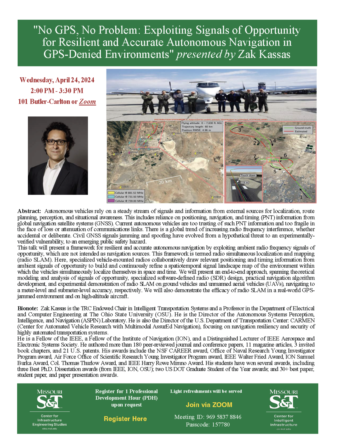 Missouri S&T – eConnection – “No GPS, No Problem: Exploiting Signals of ...