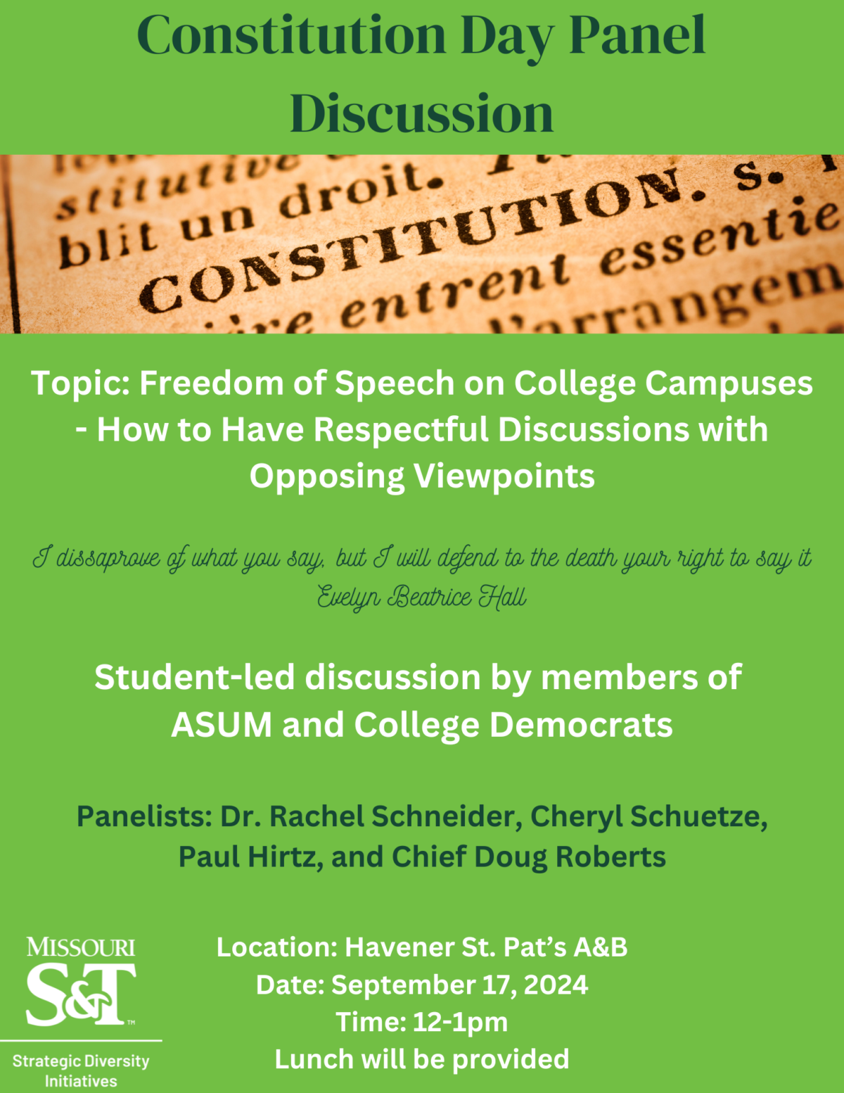 Missouri S&T – eConnection – Strategic Diversity Initiatives invites ...