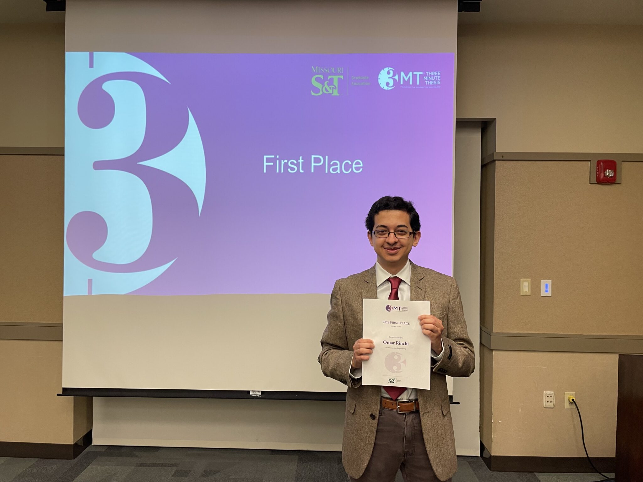 Missouri S&T – eConnection – Omar Rinchi wins 2024 Three Minute Thesis competition